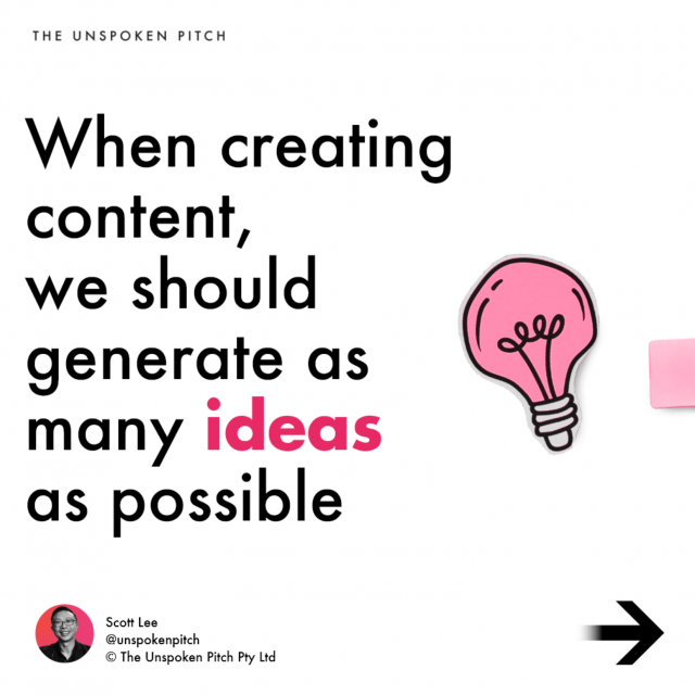 Create Meaningful Content - The Unspoken Pitch Create Meaningful Content - The Unspoken Pitch