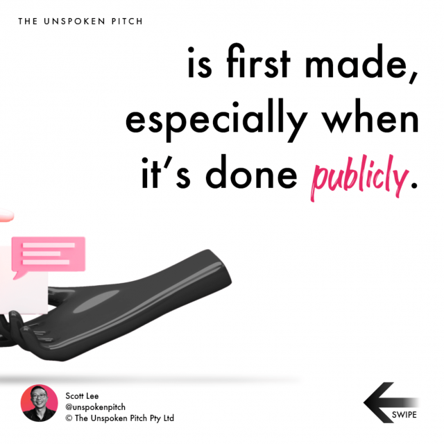 Maintaining Commitment and Consistency – Part 1 - The Unspoken Pitch