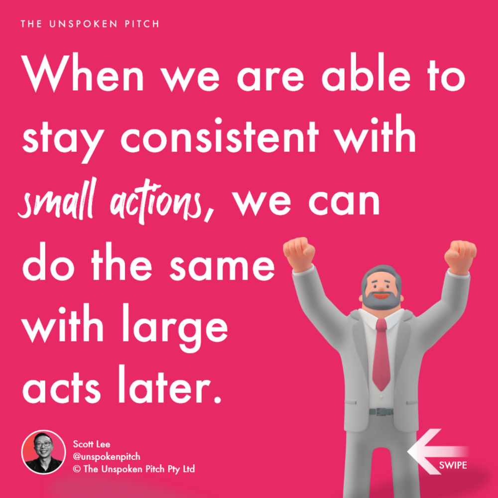 Maintaining Commitment and Consistency – Part 1 - The Unspoken Pitch
