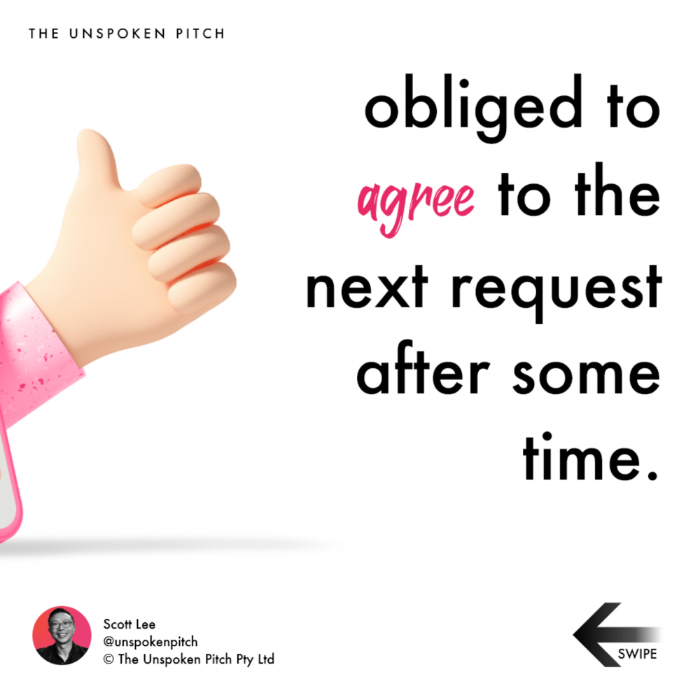 Maintaining Commitment and Consistency – Part 1 - The Unspoken Pitch