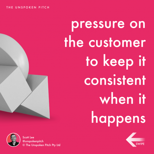 Maintaining Commitment and Consistency – Part 2 - The Unspoken Pitch