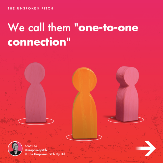 Establish a personal connection - The Unspoken Pitch