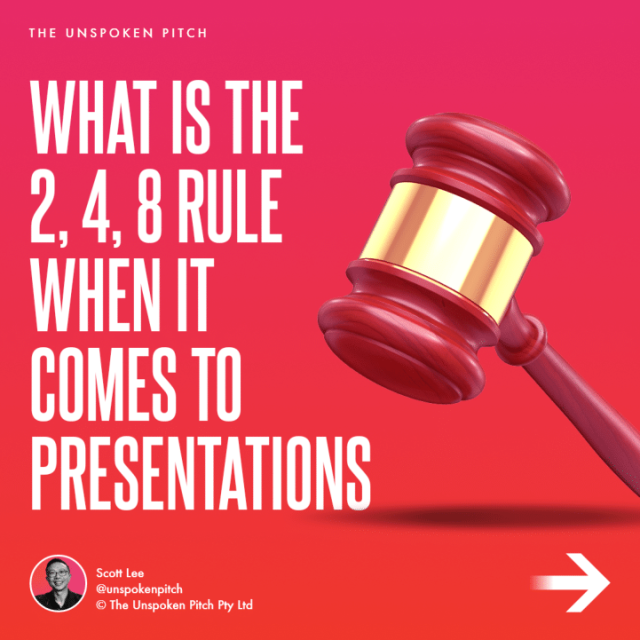 What Is The 2 4 8 Rule When It Comes To Presentations The Unspoken